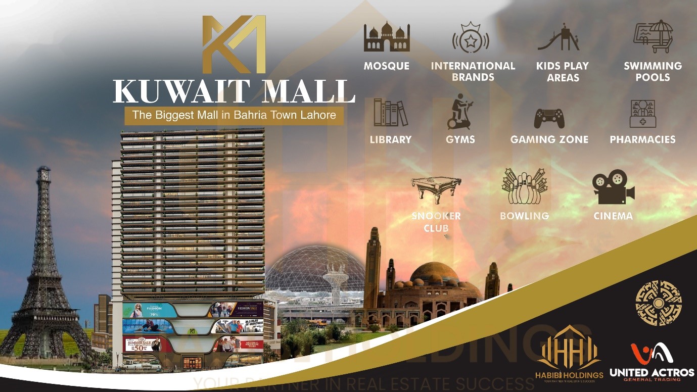 Kuwait Mall | The Biggest Mall in Bahria Town Lahore by United Actros ...