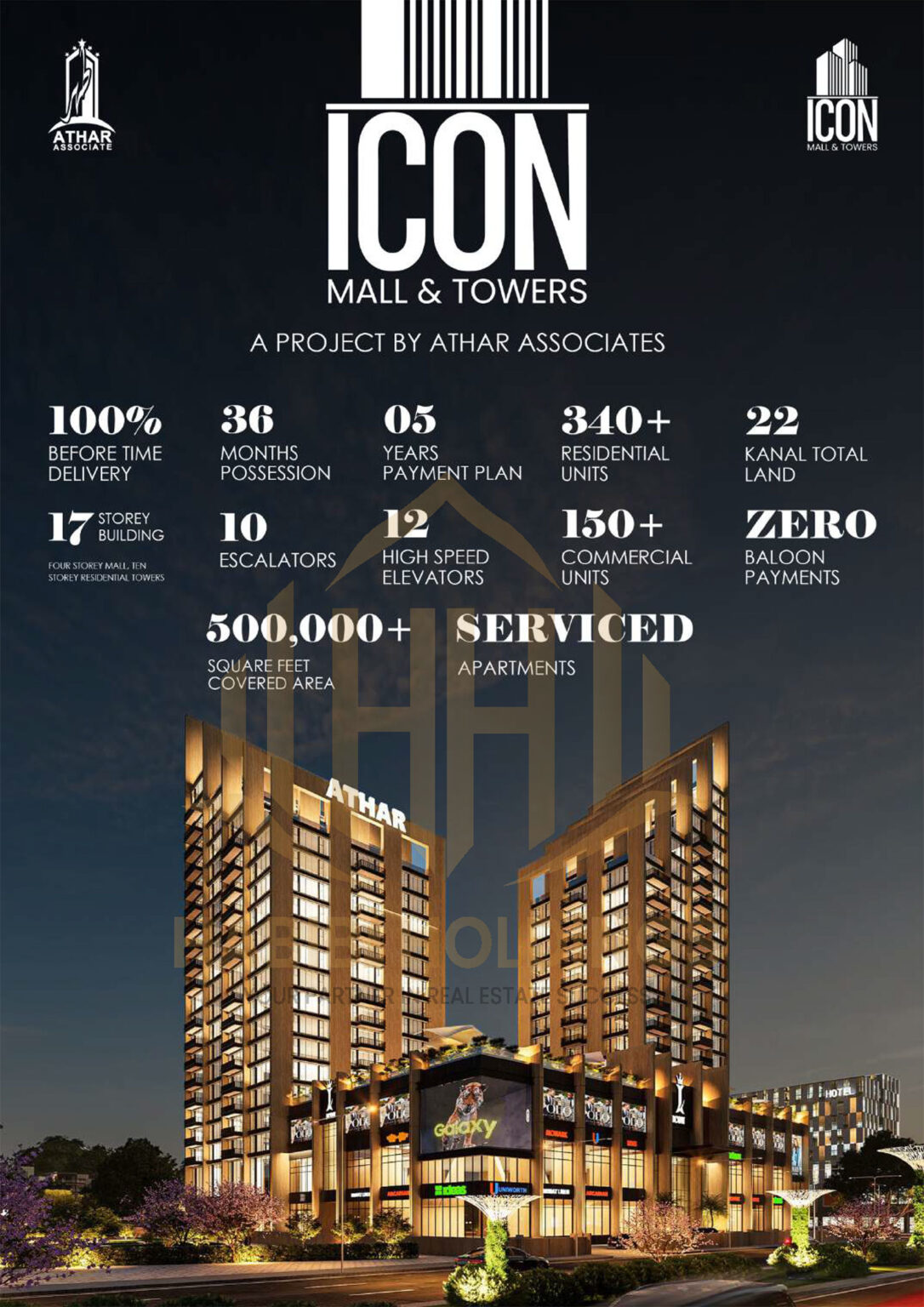 Icon Mall & Towers by Athar Associates